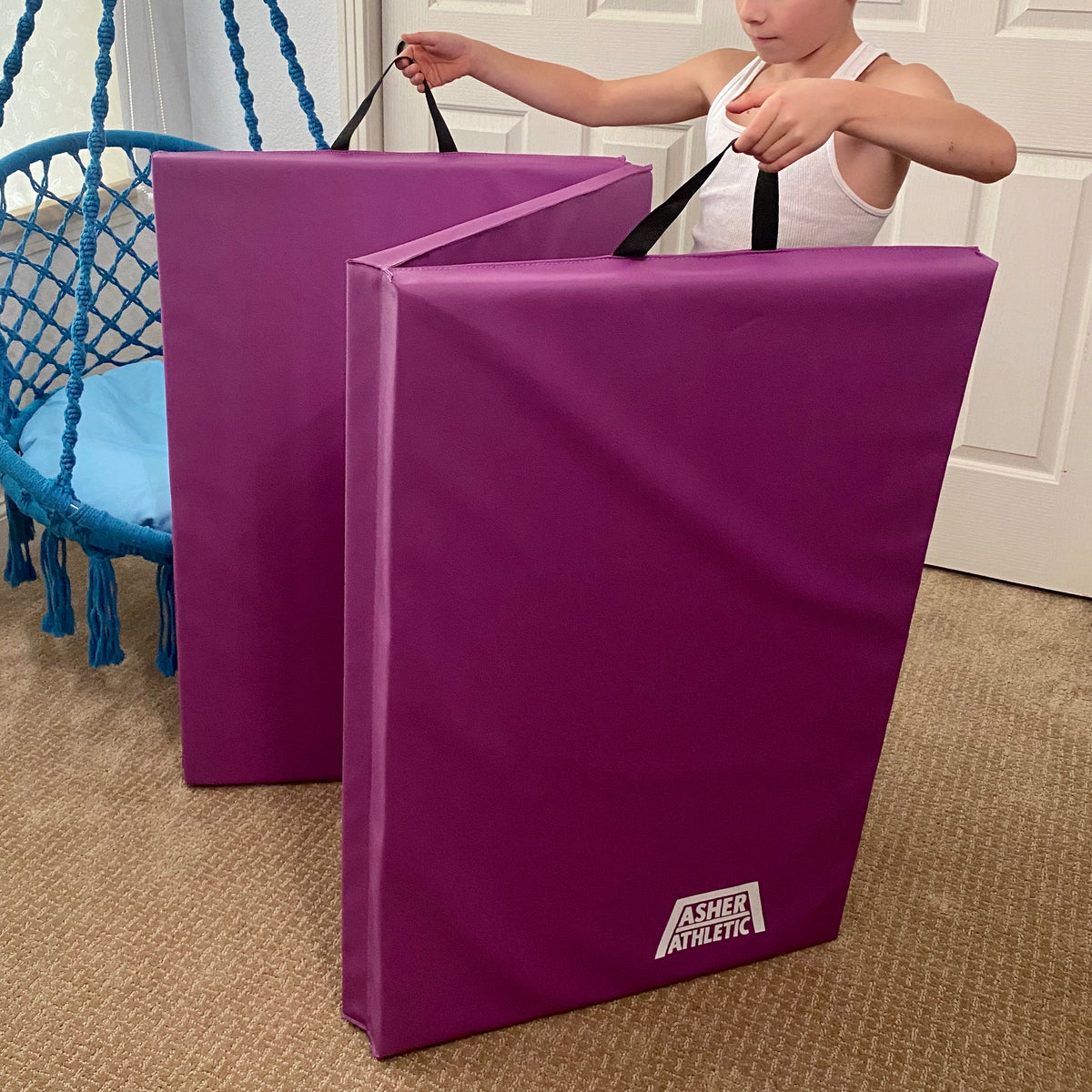 The Asher Athletic Folding Trainer Mat is for your home & family ...